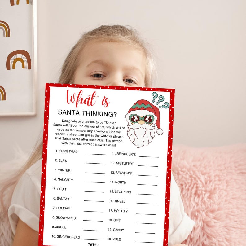 Christmas Trivia Games, What is Santa Thinking Trivia Question ...