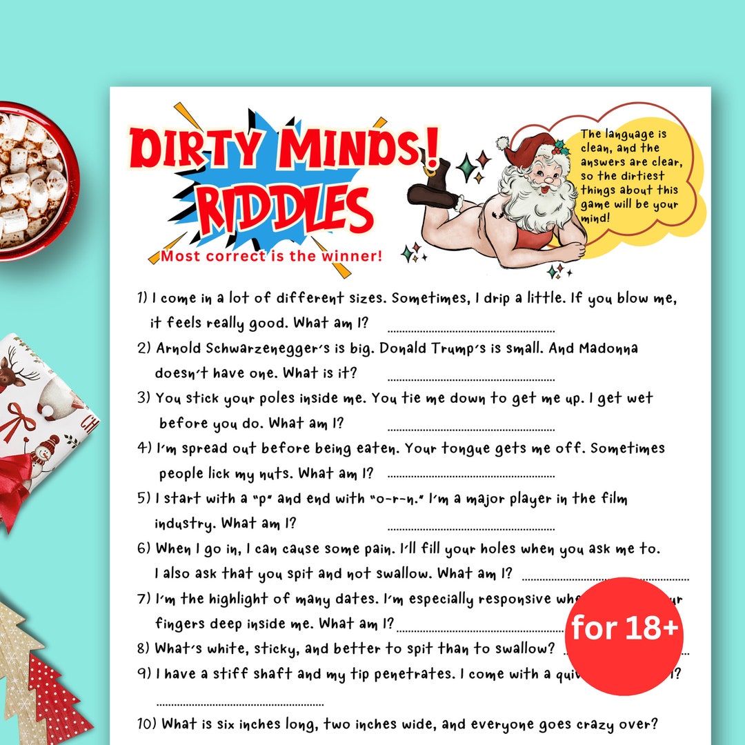 Christmas Dirty Trivia, Christmas Games Adults Group, Women Christmas ...