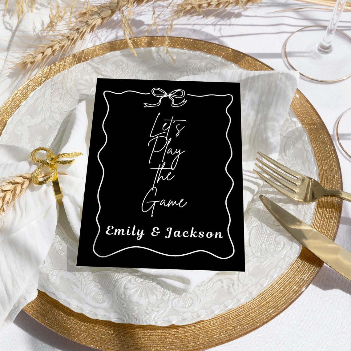 Wedding Trivia Game and Answer, Bow Bridal Shower Games Template ...