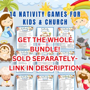 Christmas Trivia Game, Nativity Scavenger Hunt Game, Christmas Games ...