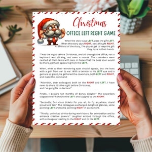 Christmas Left Right Game, Work Christmas Games, Office Christmas Party ...