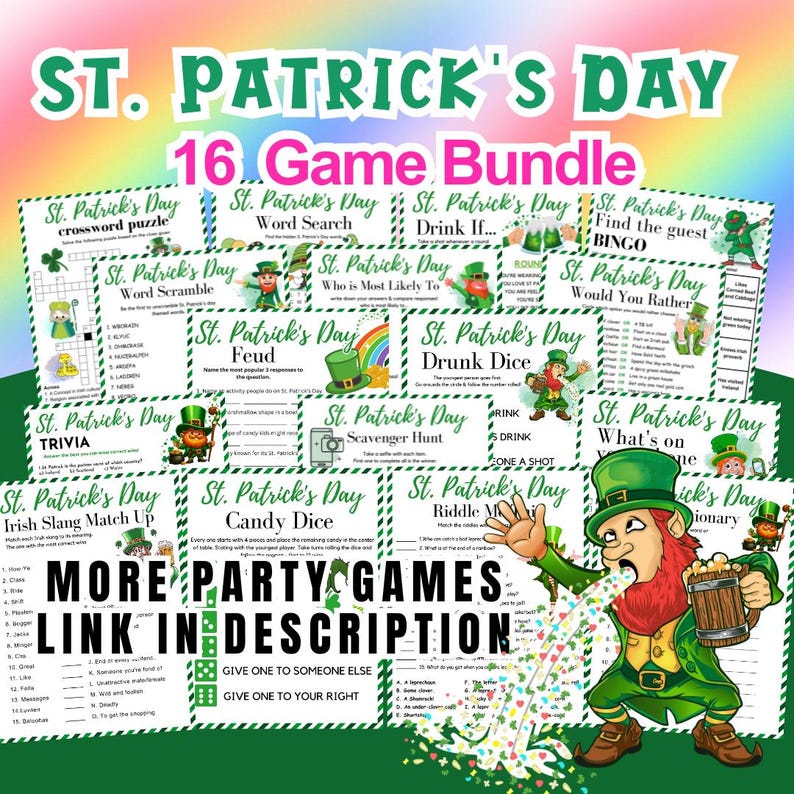 St Patrick's Day Would You Rather, Printable St Patrick's Day Games ...