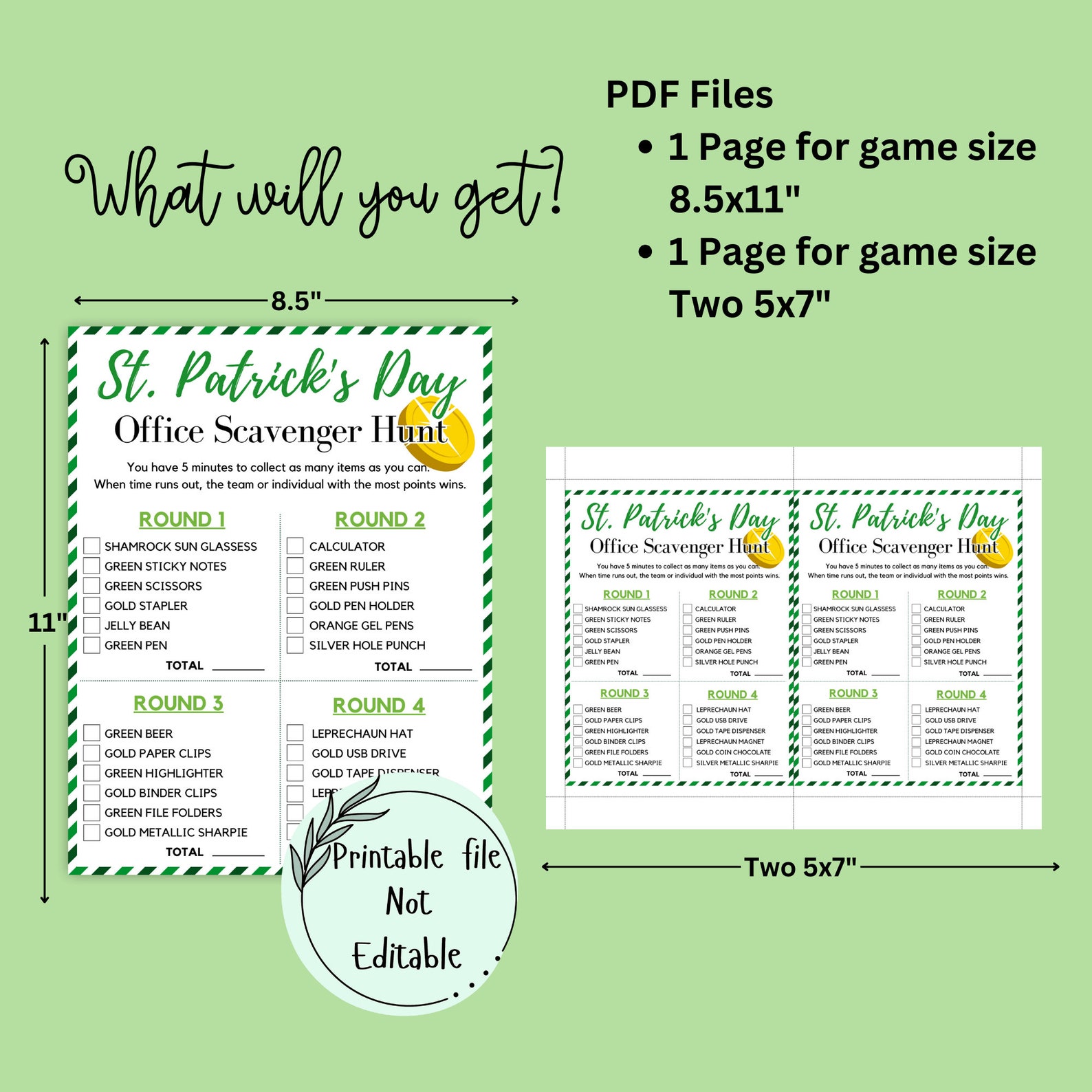 St Patrick's Day Scavenger Hunt, St Patrick's Games Office, St Patrick ...