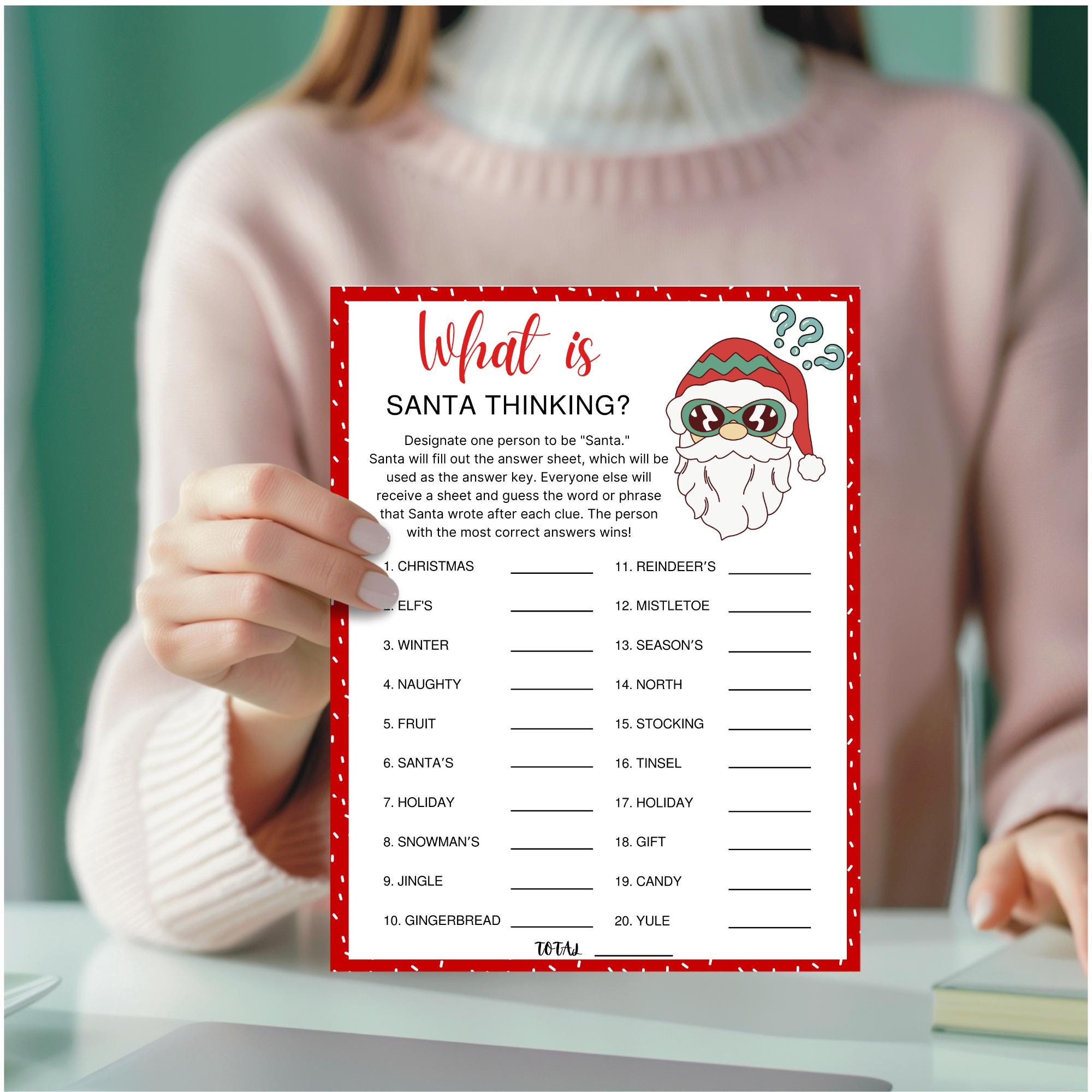 Christmas Trivia Games, What is Santa Thinking Trivia Question ...