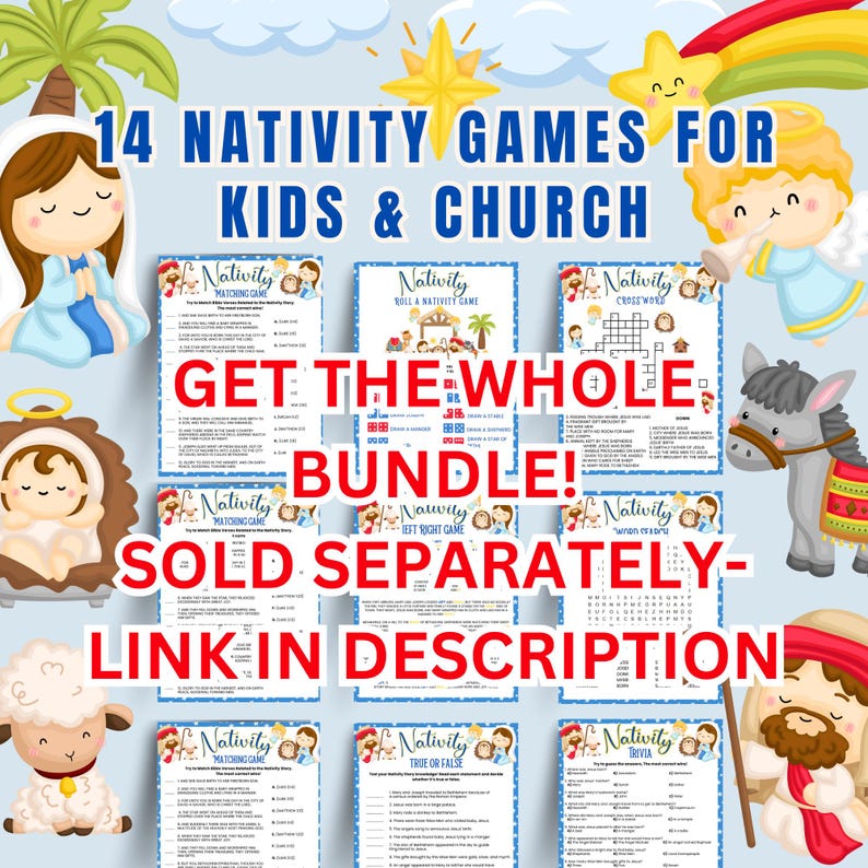 Christmas Trivia Games, Nativity Word Scramble Game, Christmas Games ...