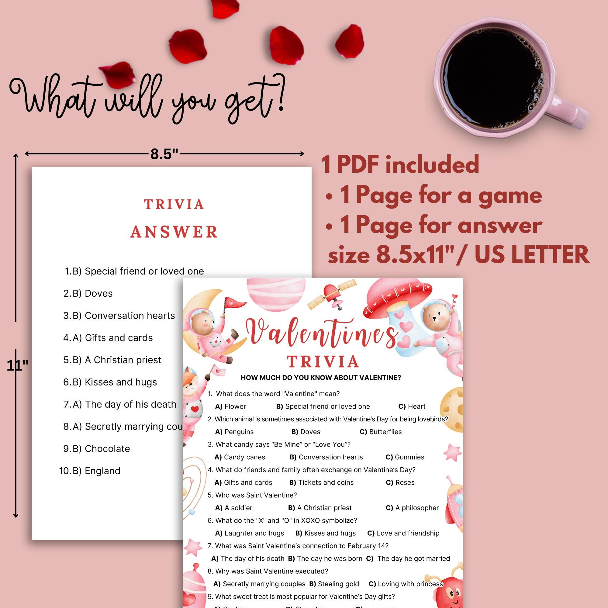 Valentines Trivia Game, Valentines Day Games Kids, Valentines Games ...