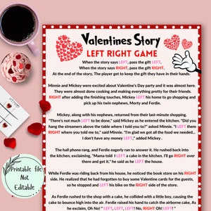 Valentines Pass the Gift Game, Valentines Day Games, Left Right Game ...