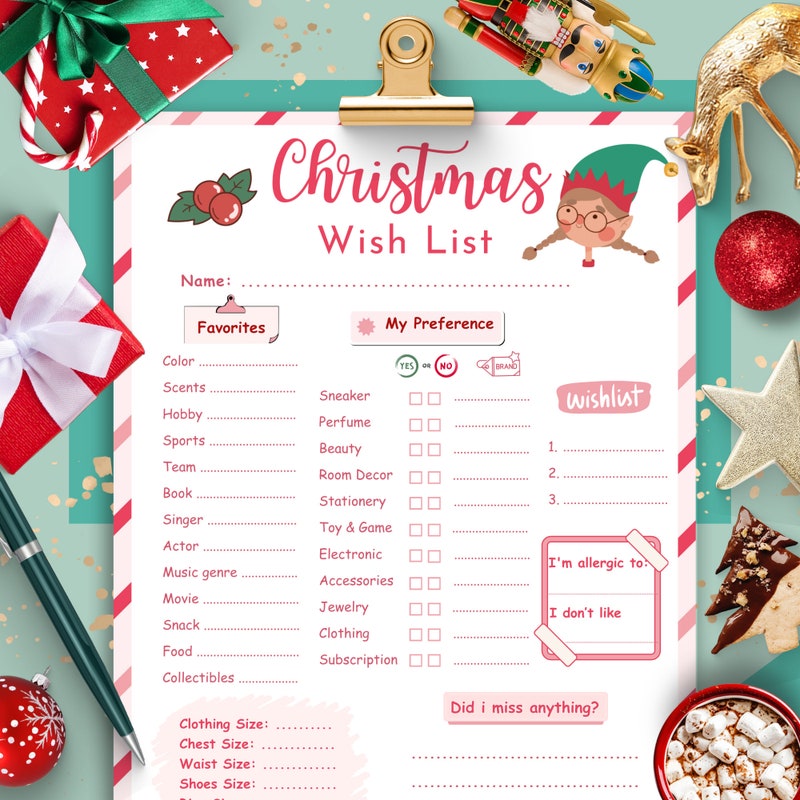 Christmas Wish List - Etsy