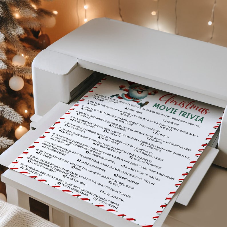 Christmas Movie Trivia Game, Christmas Movie Questions With Answers ...