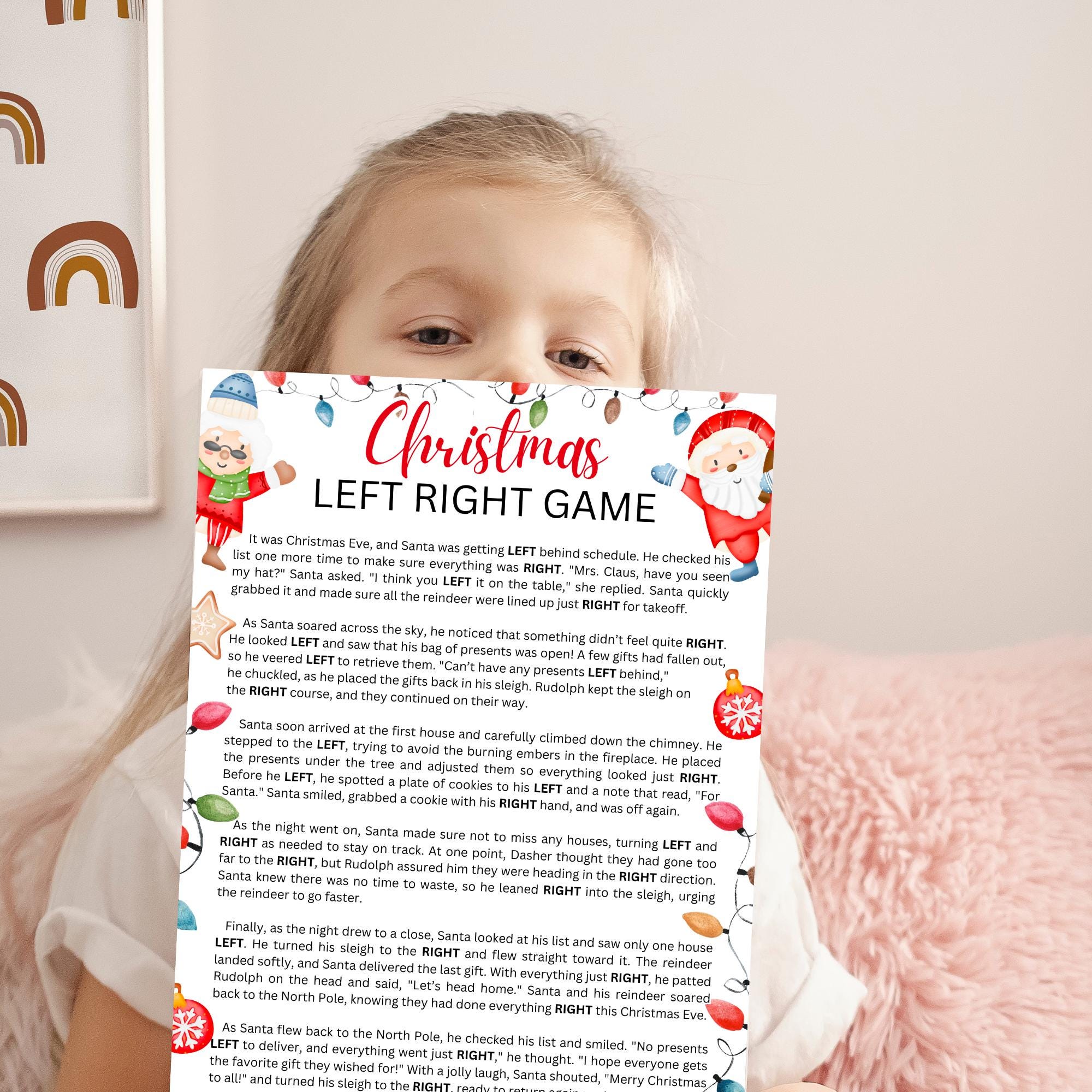 Christmas Left Right Game, Christmas Family Games, Christmas Party ...