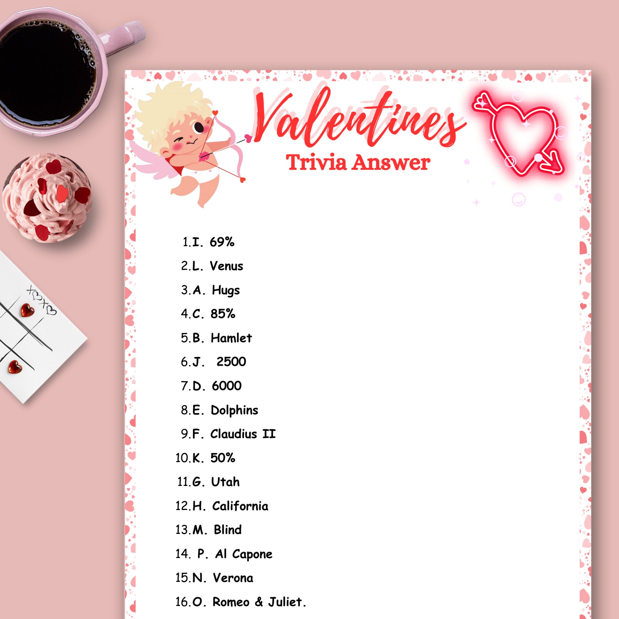 Valentines Trivia Game, Trivia Questions With Answer, Tween Valentines ...