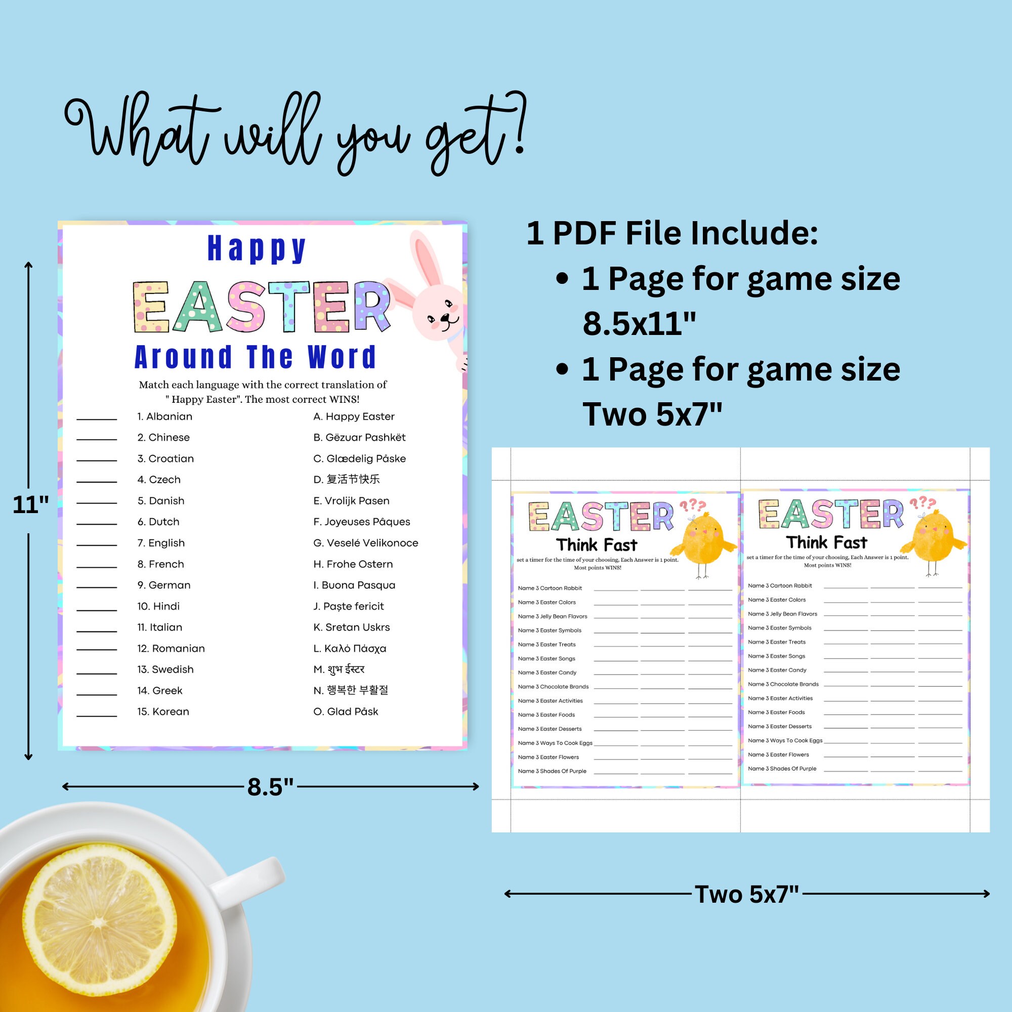 Easter Around the World Game, Easter Games Adults & Kids, Easter Trivia ...