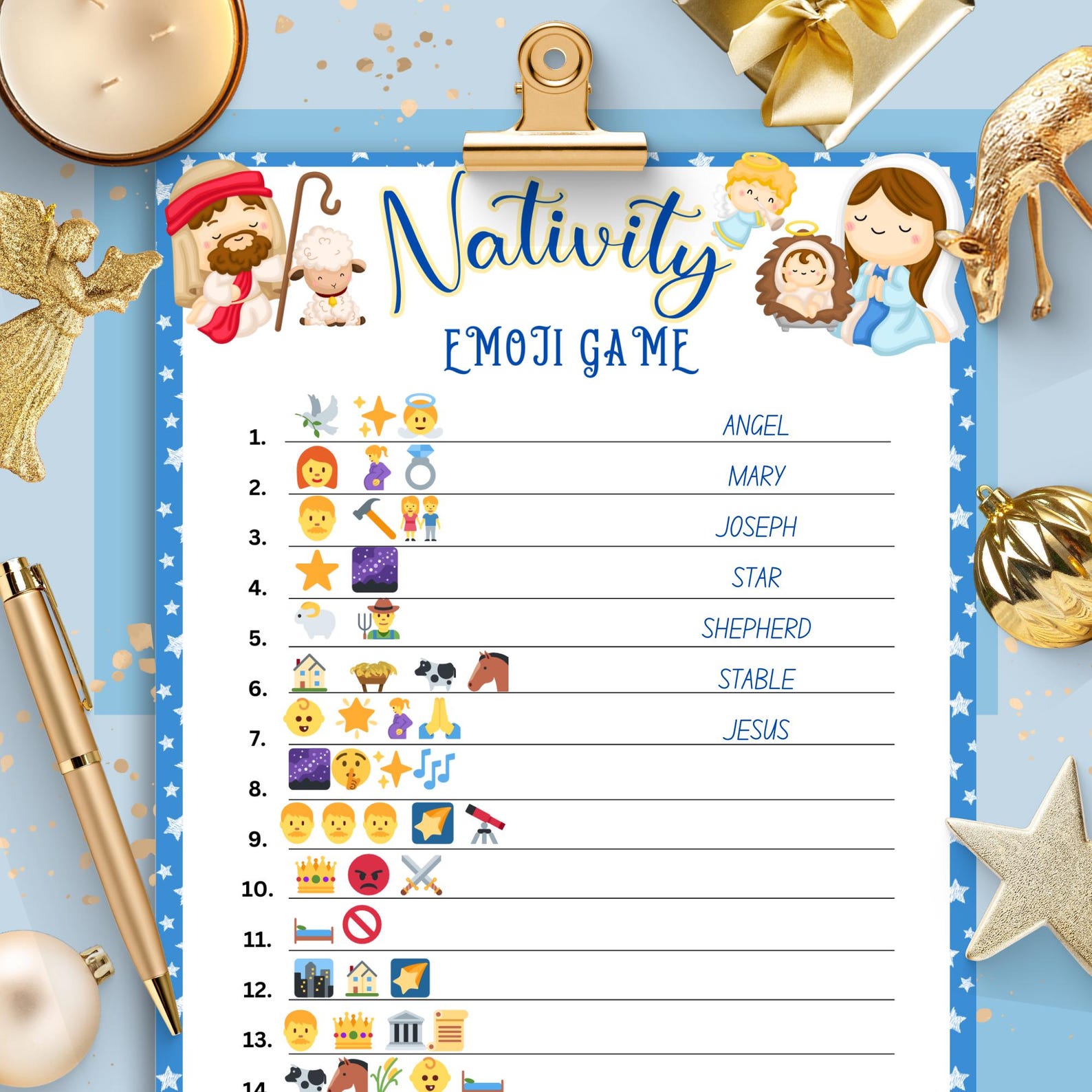 Christmas Trivia Games, Nativity Emoji Game, Christmas Games Groups ...