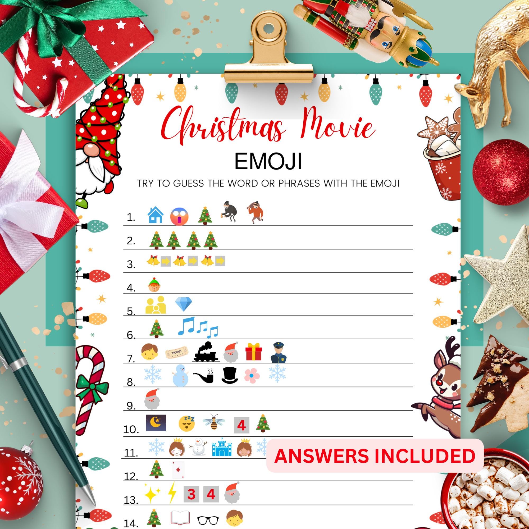 Christmas Movie Emoji Game, Christmas Movie Trivia, Christmas Games ...