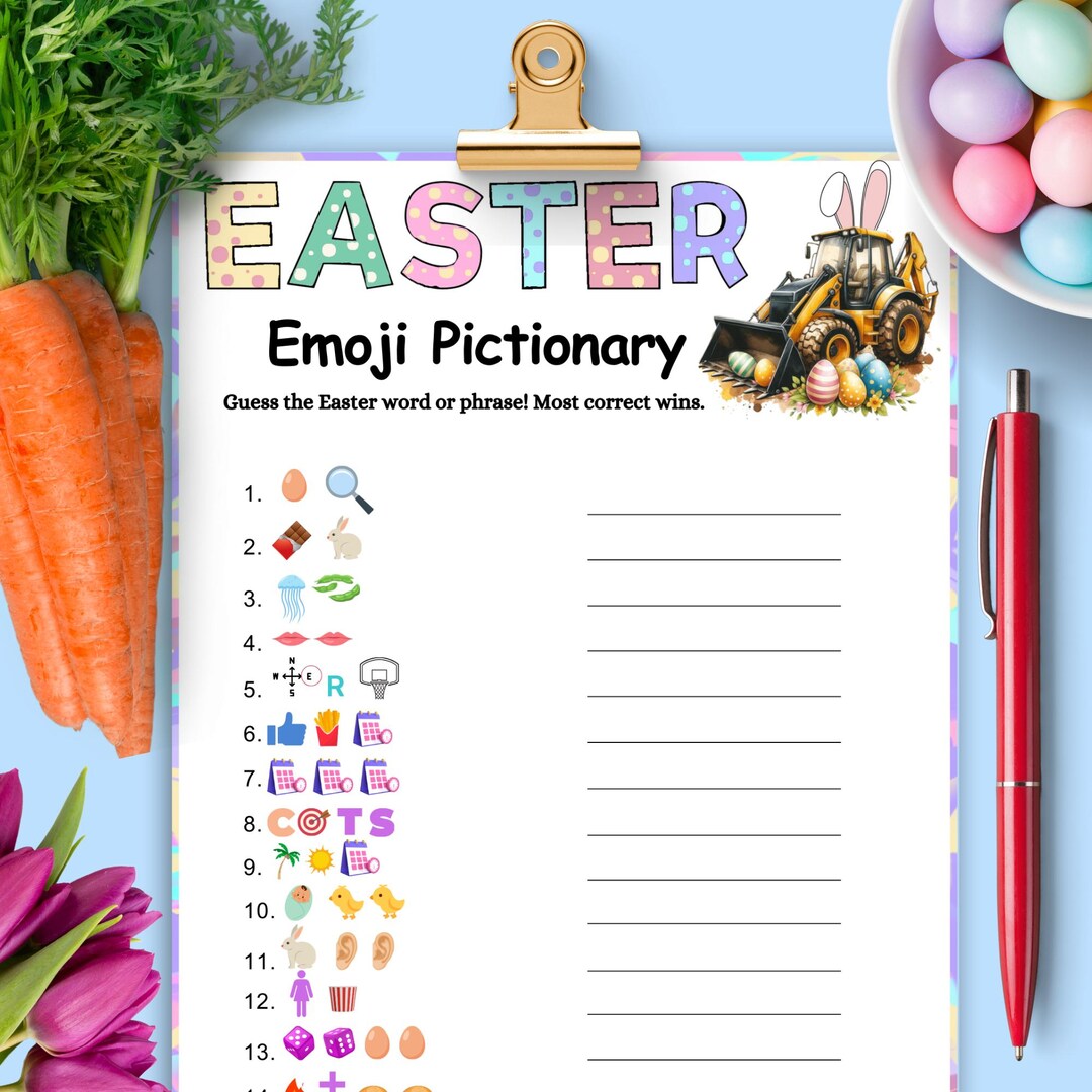 Easter Emoji Game, Easter Games Printable, Easter Games for Kids ...