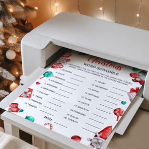 Christmas Word Scramble Games, Christmas Trivia With Answers, Printable ...