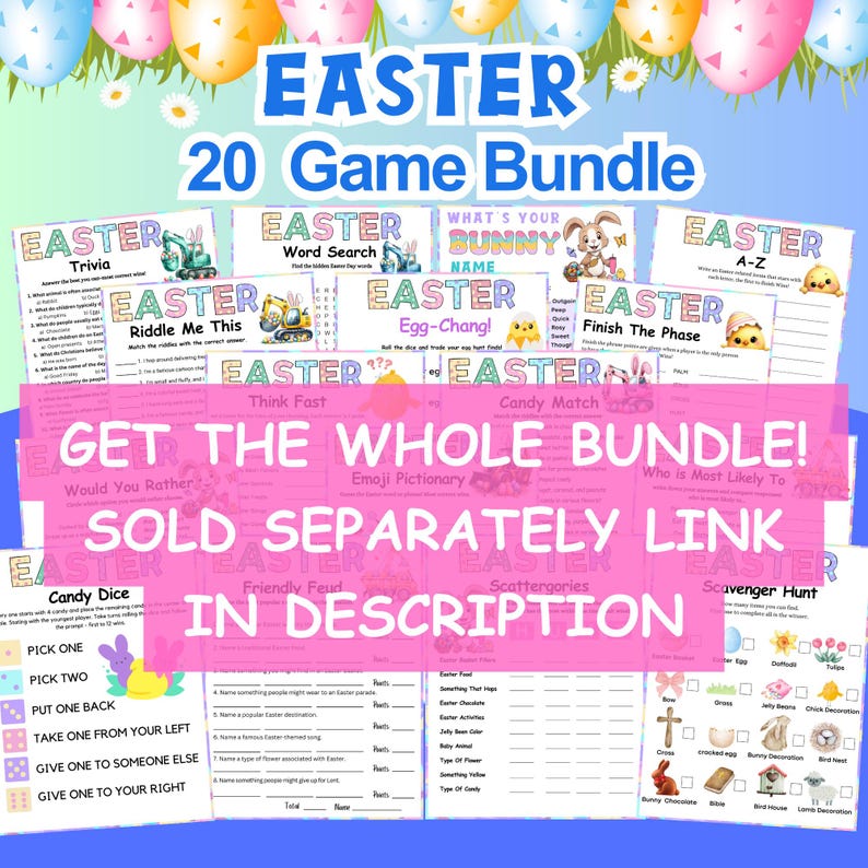 Easter Trivia Game, Easter Games Kids, Easter A-Z Game, Classroom ...