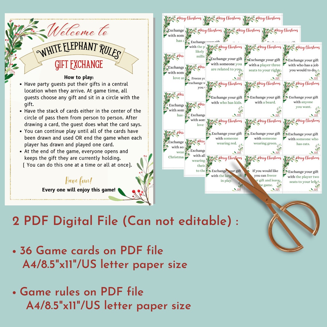 White Elephant Gift Game, Gift Exchange Game Rules, White Elephant Rule ...