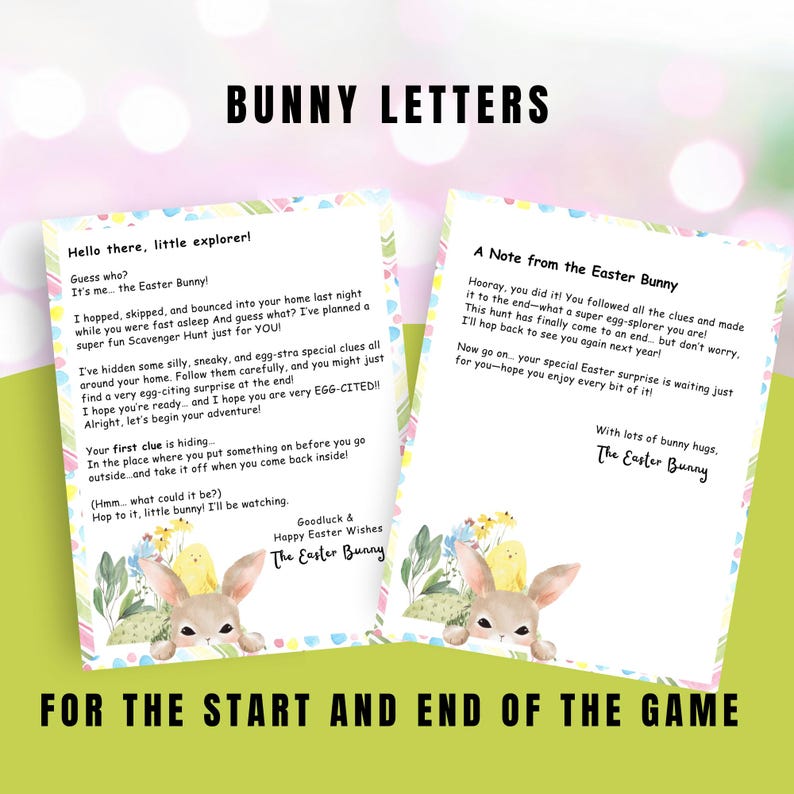 Easter Scavenger Hunt for Kids, Toddlers Easter Game, Indoor Treasure ...