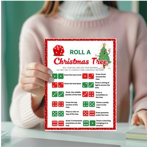 Roll a Christmas Tree Game, Christmas Dice Games, Kids Holiday ...