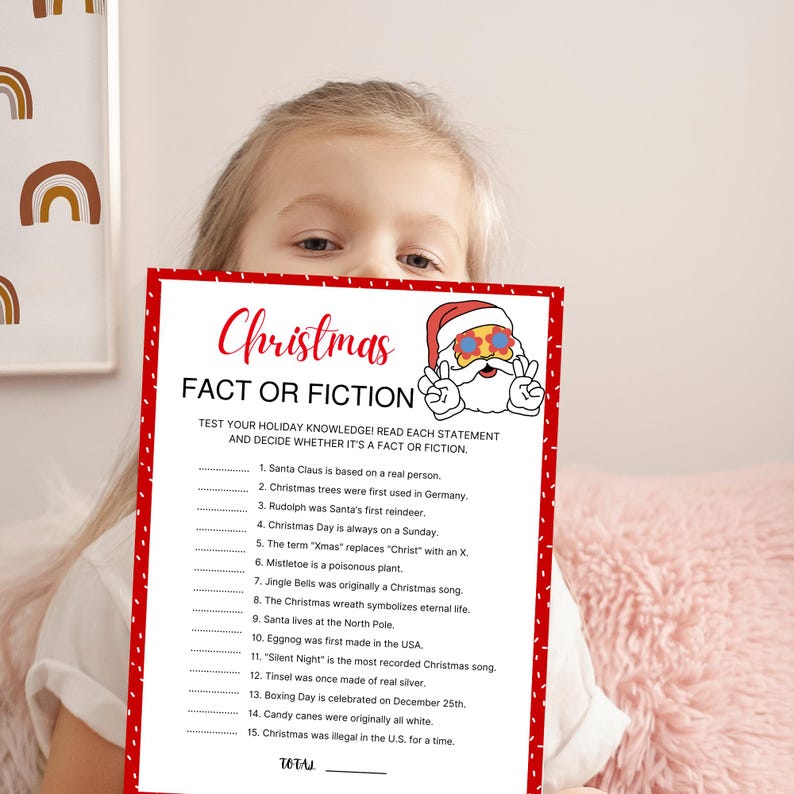 Christmas Trivia Games, Fact or Fiction Game, Trivia Questions ...