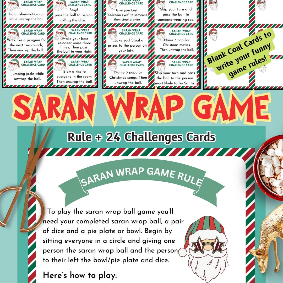 Saran Wrap Game, Fun Christmas Games Groups Adults, Saran Wrap Ball ...