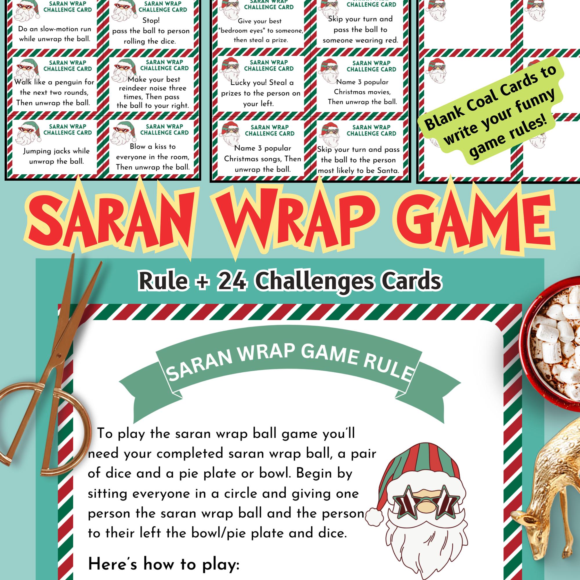 Saran Wrap Game, Christmas Games Groups Adults, Saran Wrap Ball Game ...