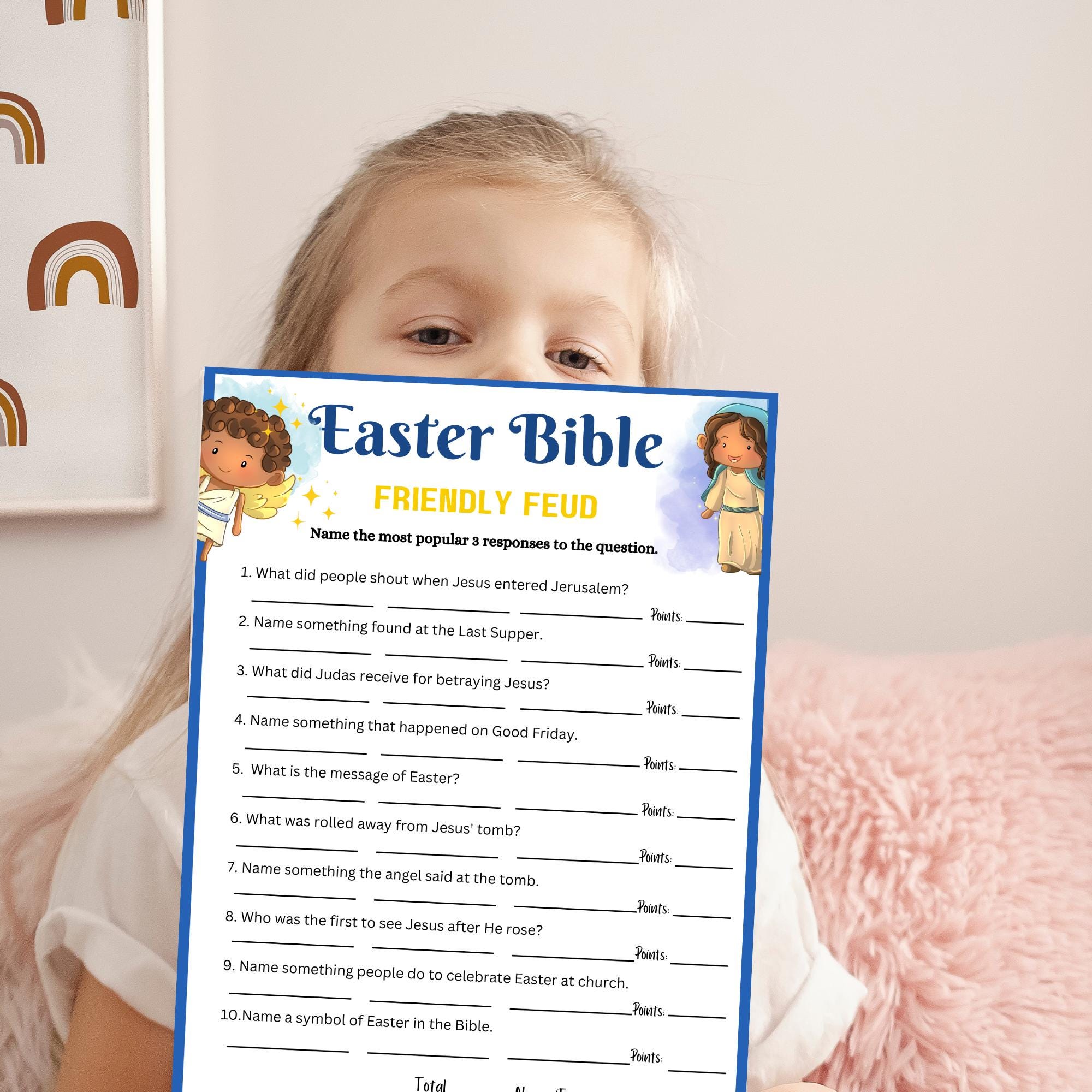 Easter Friendly Feud Game, Printable Easter Games Church, Easter ...