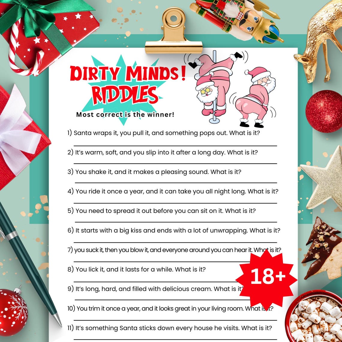 Christmas Trivia Games, Dirty Trivia Questions With Answers, Dirty ...