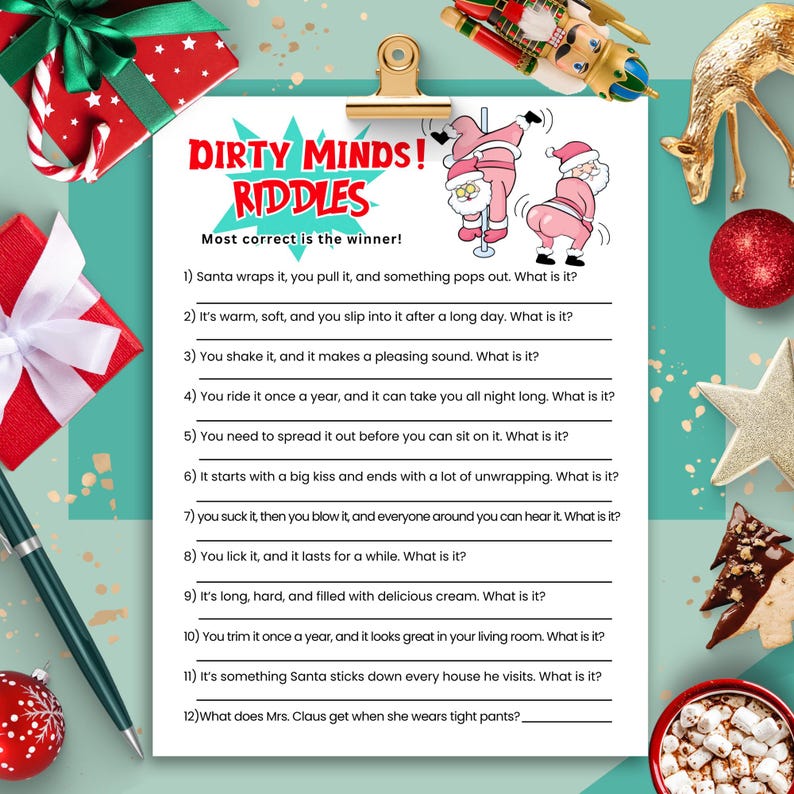 Christmas Trivia Games, Dirty Trivia Questions With Answers, Dirty ...