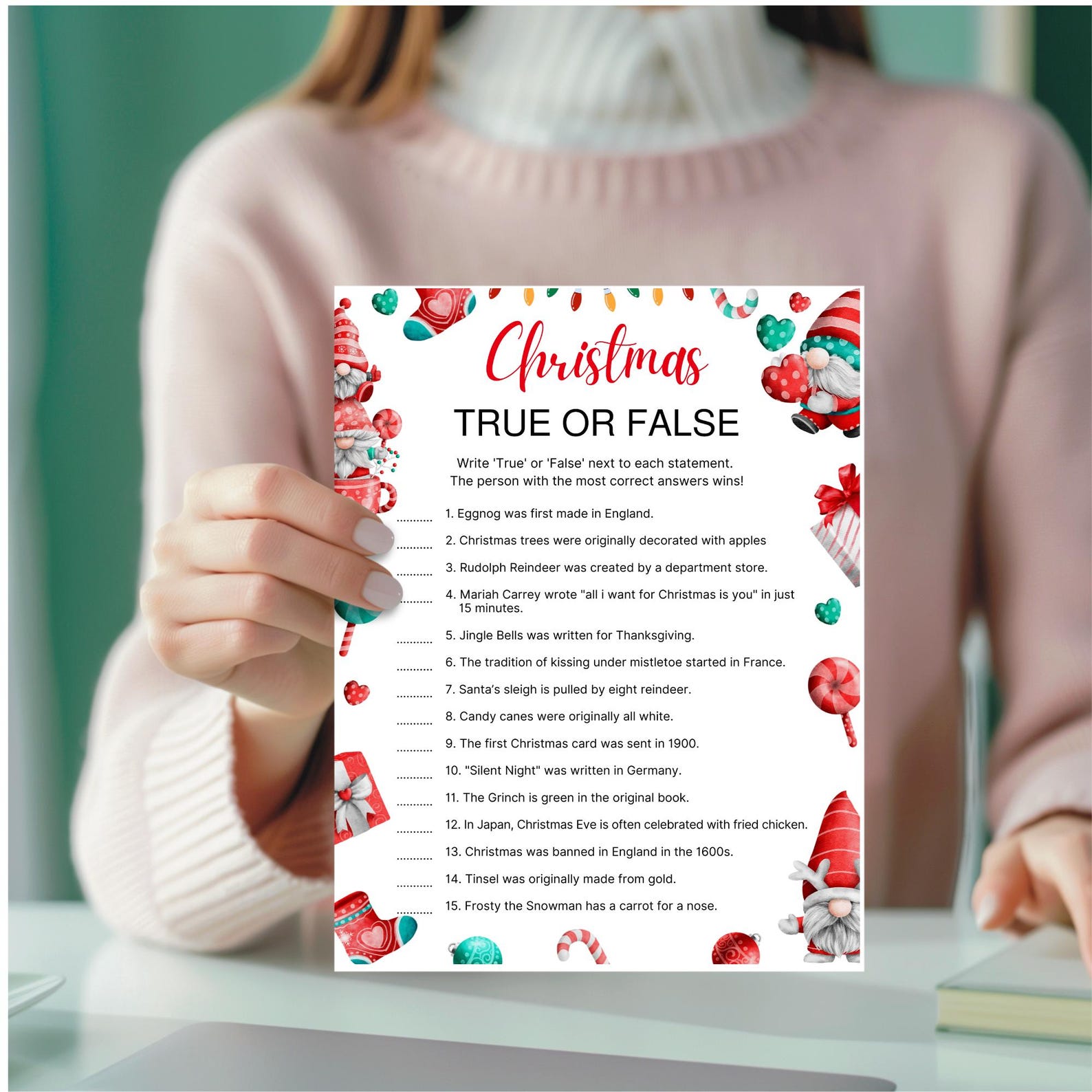 True or False Game, Christmas Trivia Questions With Answers, Christmas ...