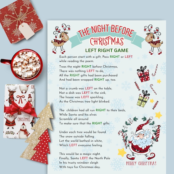 Girls Christmas Party Poem Pass The Present Adult Christmas Poem