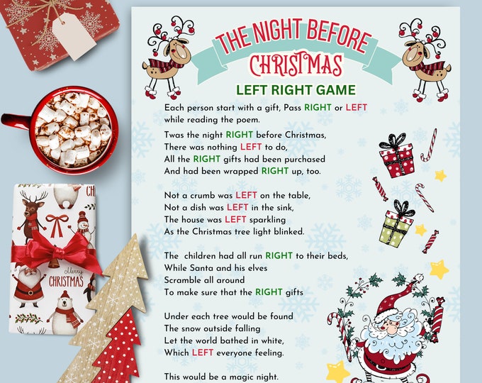 Left Right Game for Christmas, the Wright Family Funny Stories, Pass ...
