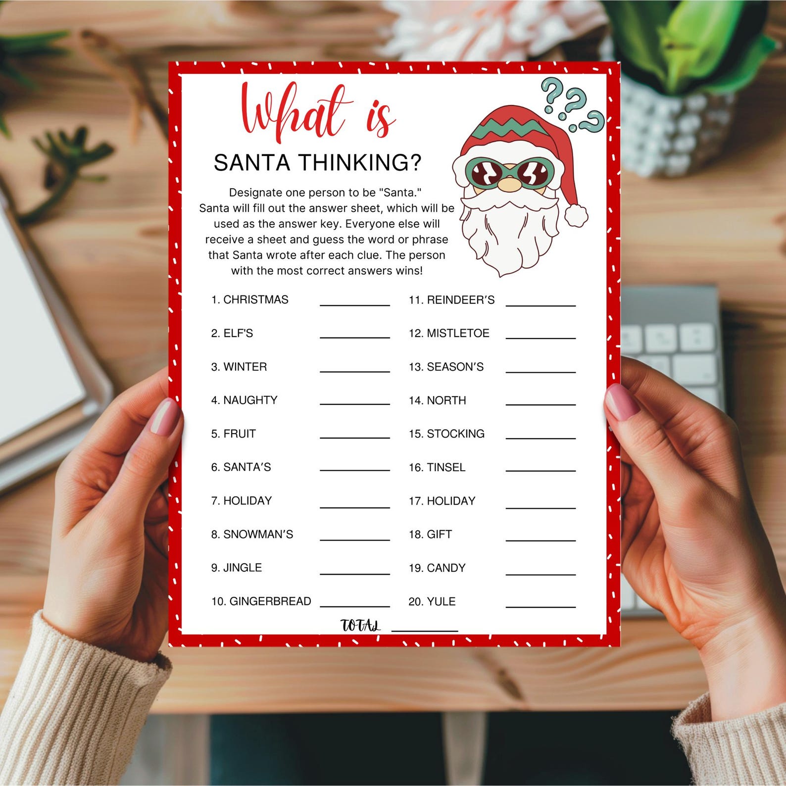 Christmas Trivia Games, What is Santa Thinking Trivia Question ...