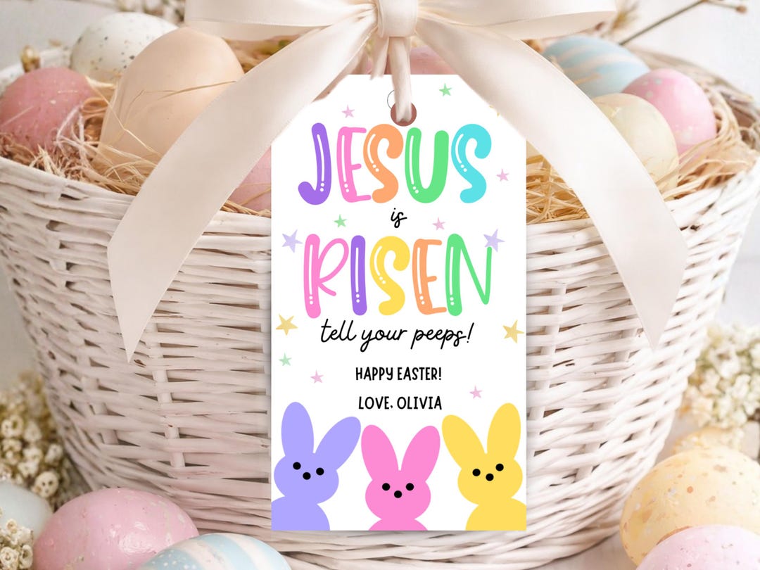 Peeps Easter Tag Editable, Treat for My Peeps, Coworker, Teacher ...