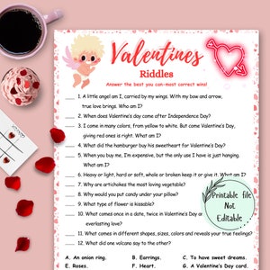 Valentines Day Riddle Game, Valentine Riddles With Answer, Valentines ...