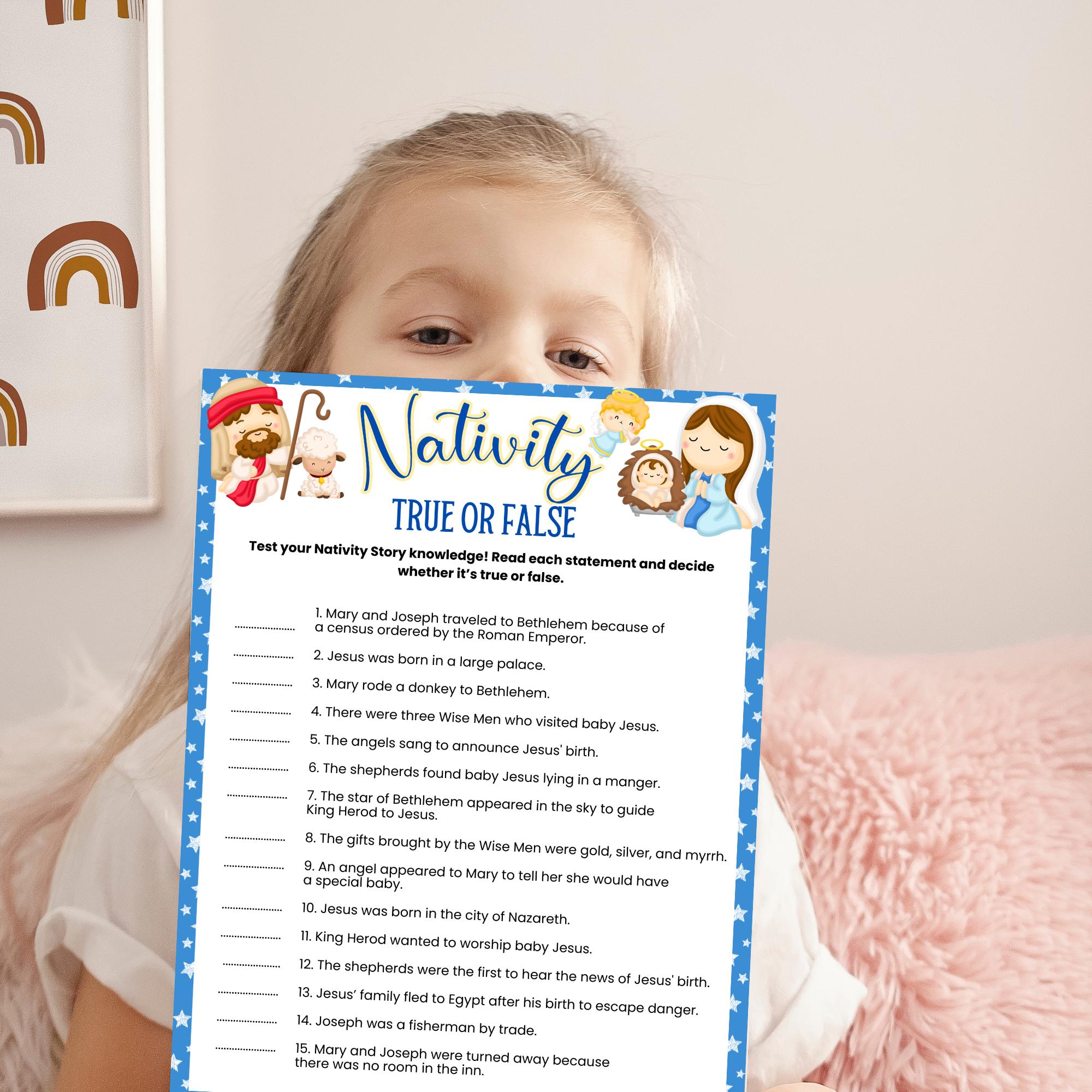 Christmas Trivia Games, Nativity True or False Games, Christmas Games ...