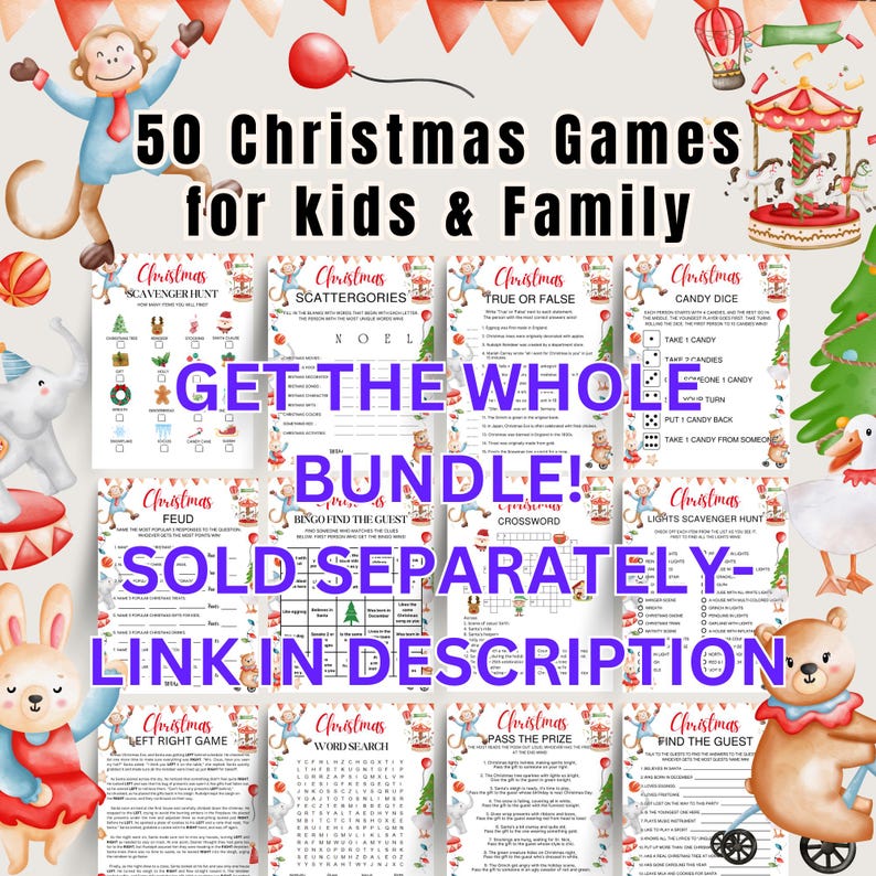 Christmas Find the Guest Game, Fun Christmas Game Groups, Adults ...