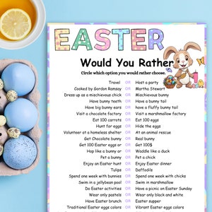Easter Would You Rather, Easter Trivia, Printable Easter Games Kids ...