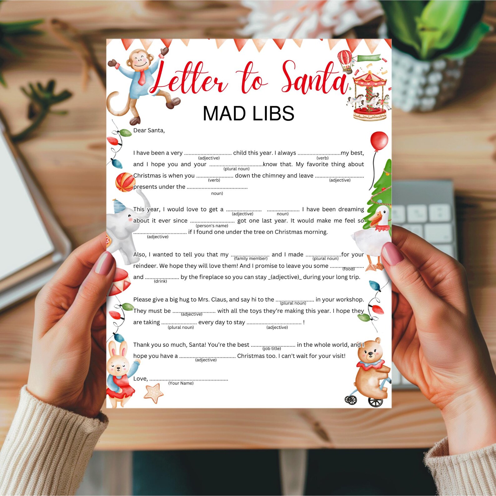 Christmas Letter to Santa Game, Fun Christmas Games Groups, Adults ...