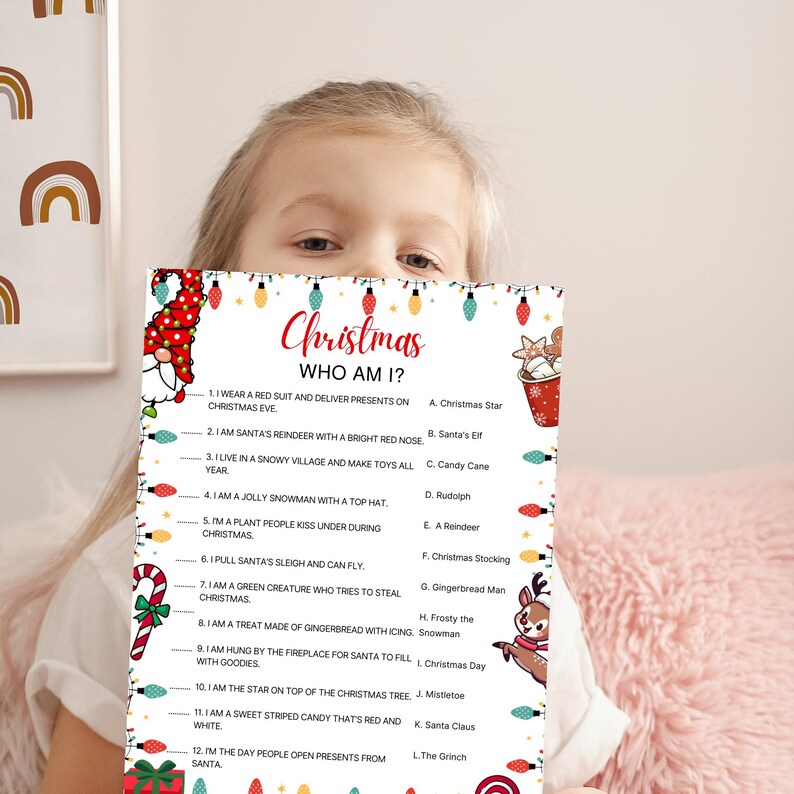 Christmas Trivia Games, Christmas Who Am I Questions With Answers ...