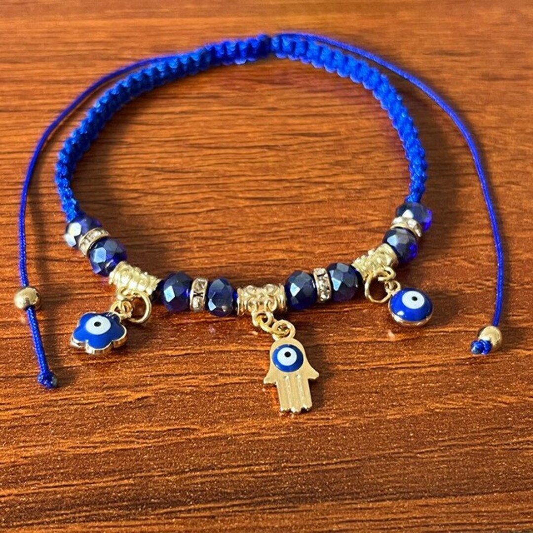 Evil Eye Flower Bracelet, Hand of Fatima, Bracelets for Women, Jewelry ...
