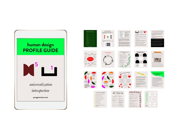 Human Design 5/1 Profile Guide PDF for Generators and - Etsy