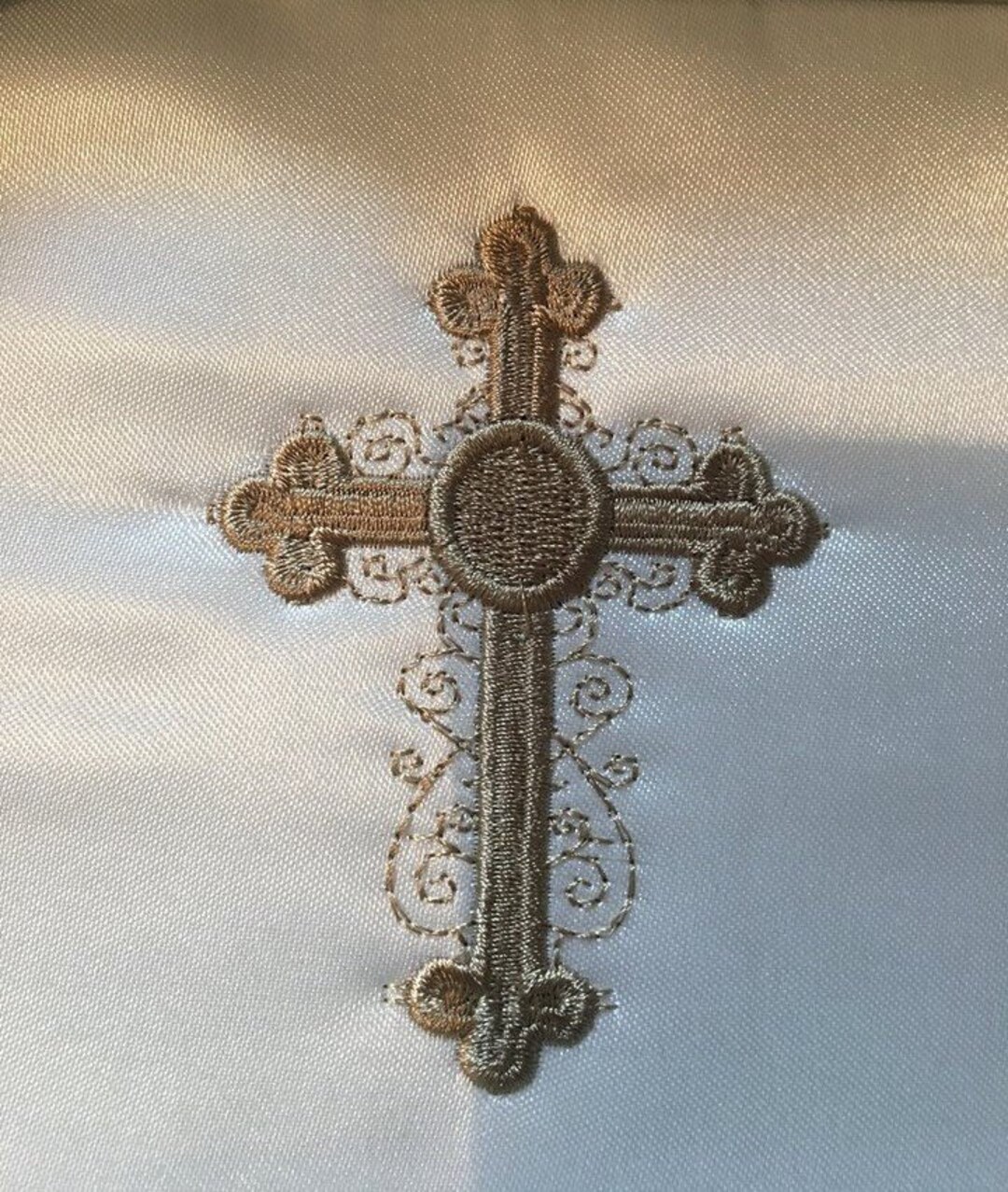 Machine Embroidery Digital File PES FILE Only CROSS Design Baptism ...