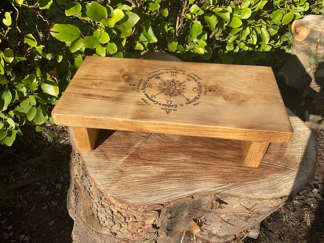 Pagan Altar Table Calendar Design Meditation Table Witches Altar Table ...