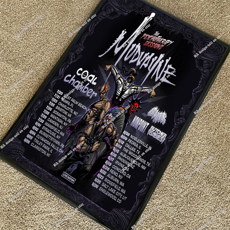 Mudvayne Set 2023 Tour Poster - Etsy New Zealand