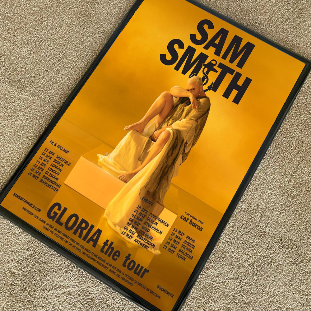 Sam Smith 2023 Tour Poster, Sam Smith 2023 Poster