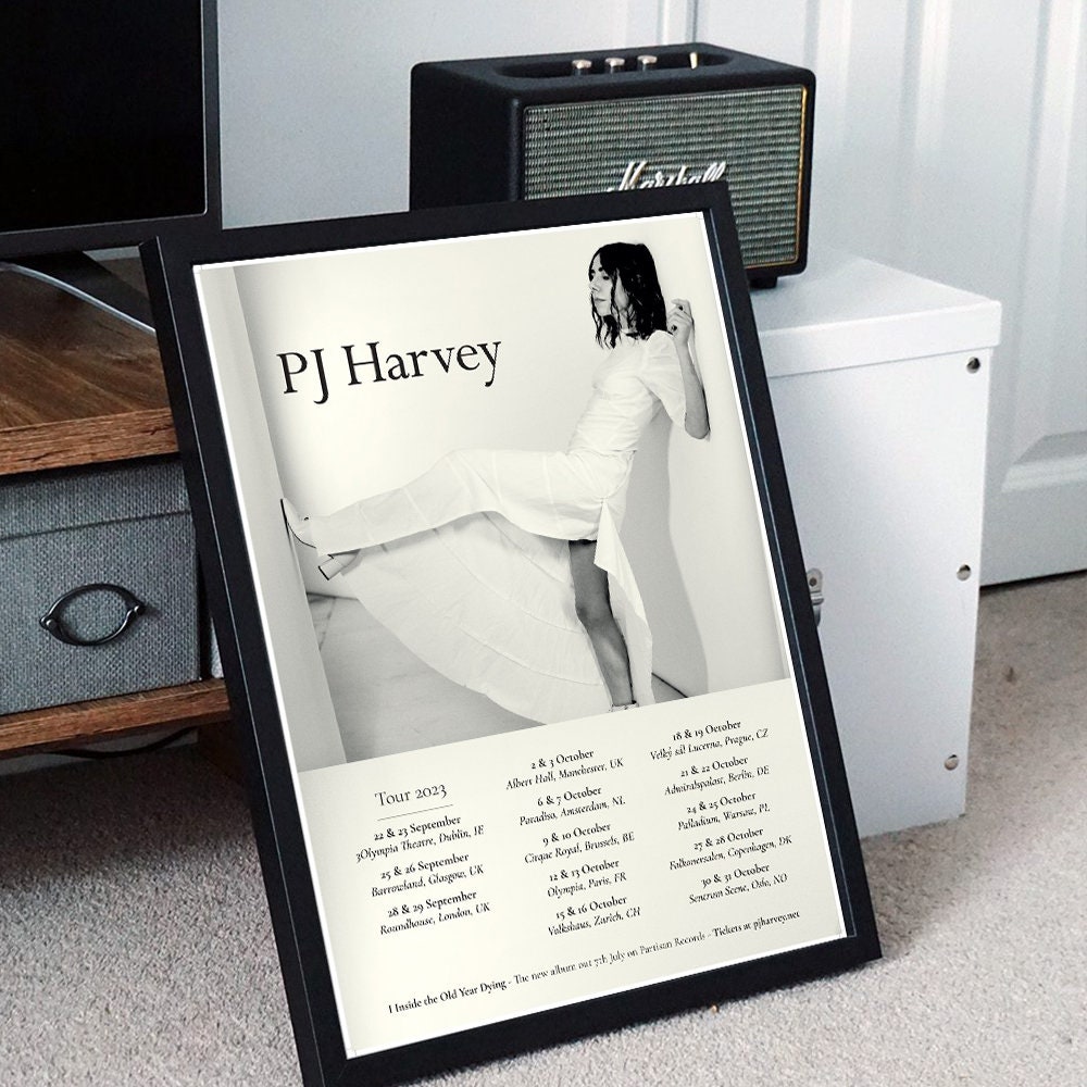 PJ HARVEY 2023 Tour Poster designed & sold by Inkration Studio