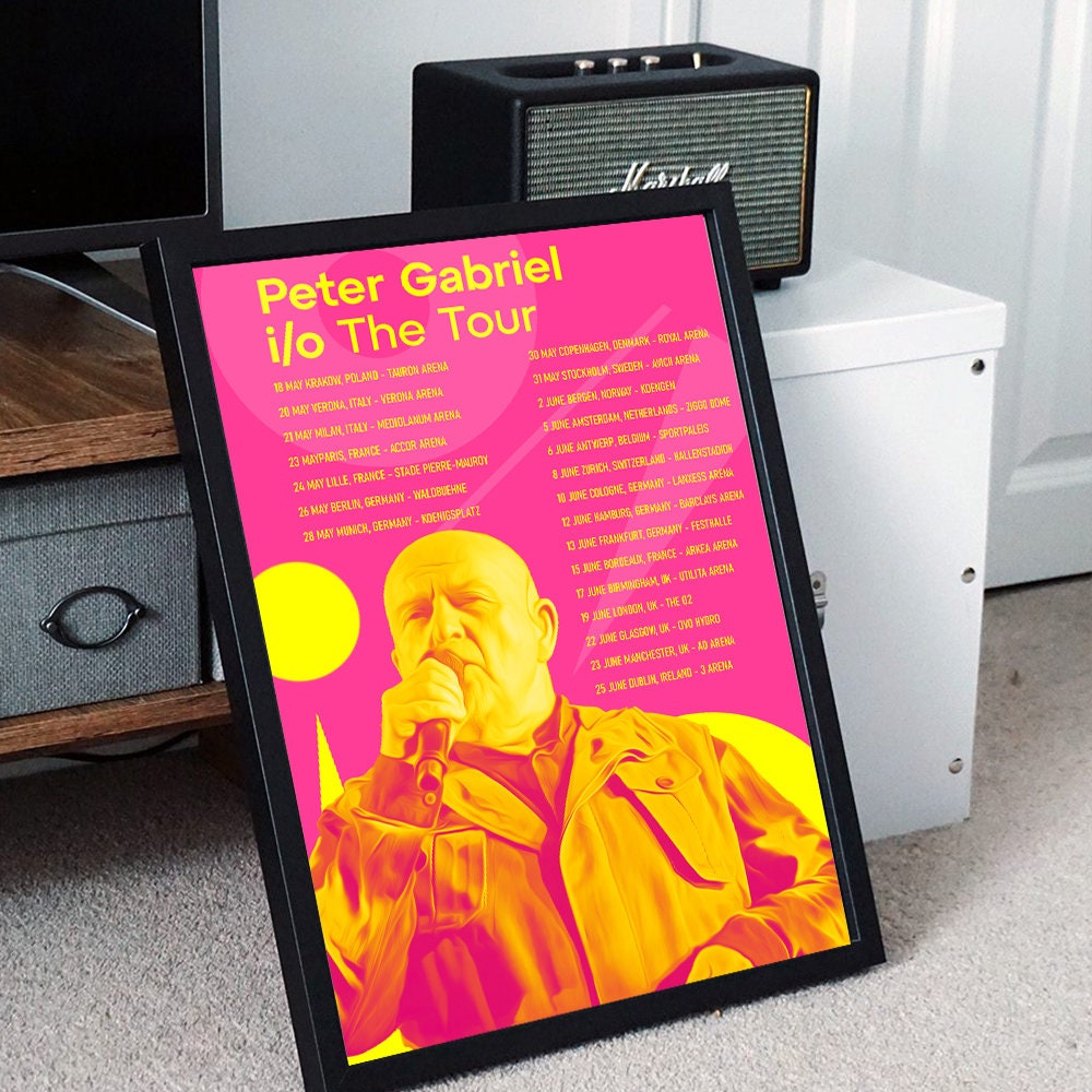 Peter Gabriel Io The Tour 2023 Poster