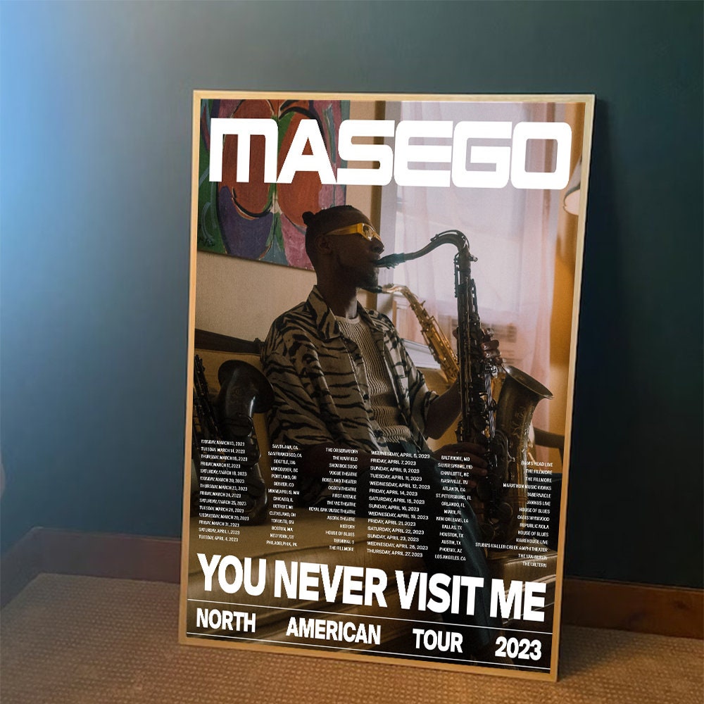 Masego Tour 2023 Poster, You Never Visit Me Tour Poster sold by Bao Luu ...